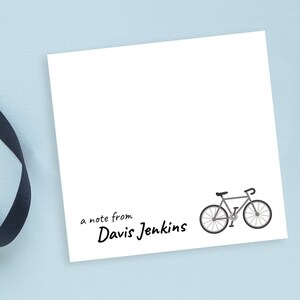Personalized Sticky Notes With Custom Text and Bike Design // 3 X 3 ...