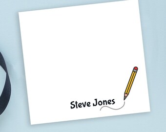 Personalized Sticky Notes With Custom Name Text // - Etsy