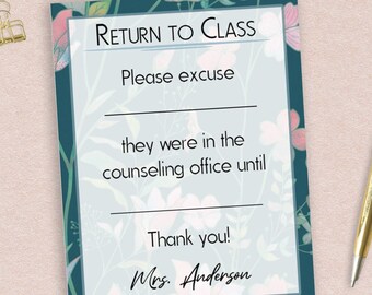 Counseling Office Notepad // Personalized Cheetah Prints - Etsy