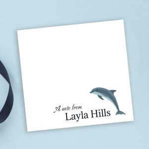 Dolphin Sticky Note Pads Custom Name // Personalized Gift Idea, Teacher ...