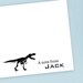 Sticky Note Pads With Dinosaur Design Custom Name // Personalized Gift ...