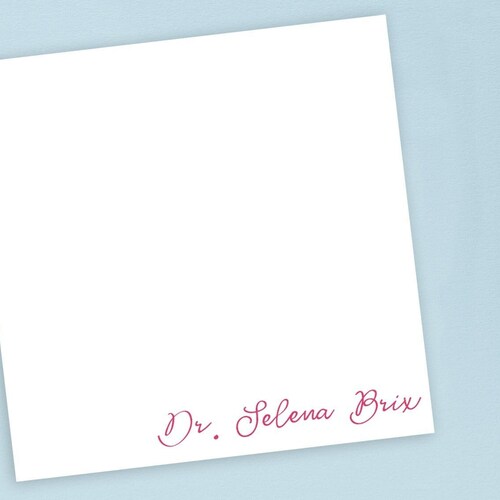 Personalized Sticky Notes With Initials and Custom Name // - Etsy