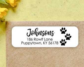 Address Labels Paw - Etsy