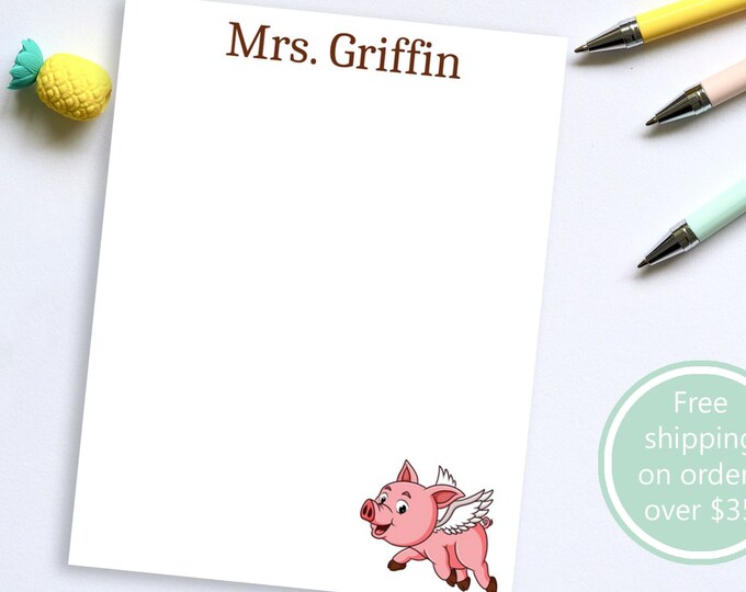 Personalized Notepad With Rad 90s Design and Custom Name // 50 - Etsy