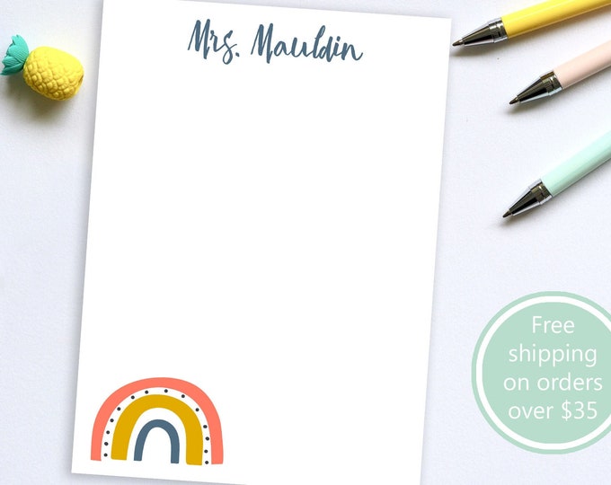 Custom Notepad With Custom Text and Colorful Design // 50 Sheets per ...