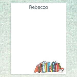 Custom Notepad With Books Design // 50 Sheets per Stack, 4"x5.5" Size ...