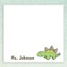 Personalized Sticky Notes With Dinosaur Design and Custom Name // 3"x3 ...