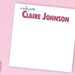 Personalized Sticky Notes With Colorful Custom Name // - Etsy