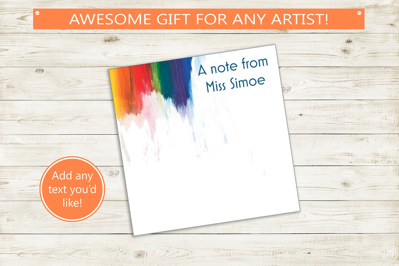 Custom Art Sticky Notes // Artist Gift Personalized Gift Idea - Etsy