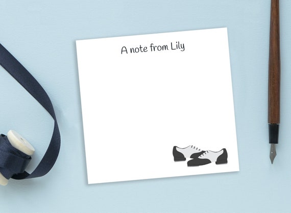 Custom Sticky Notes Tap Shoes Design // Personalized Gift Idea - Etsy