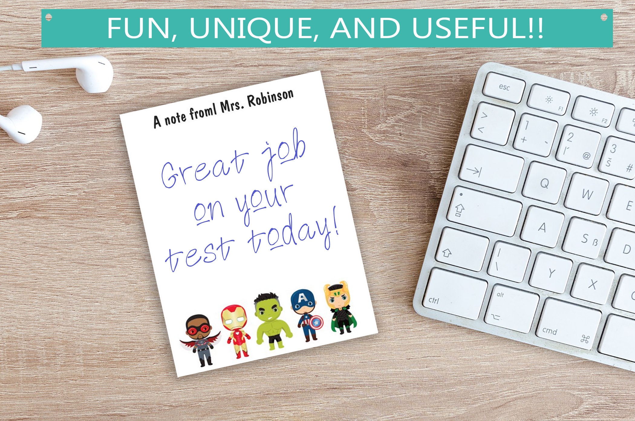 Personalized Notepad With Super Design and Custom Name // 50 - Etsy