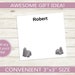 Personalized Sticky Notes With Rock Design and Custom Text // 3"x3 ...
