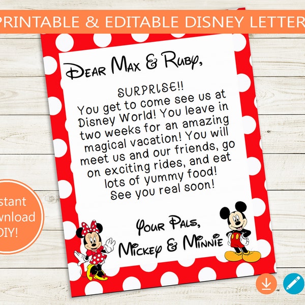 Surprise Trip Letter - Etsy