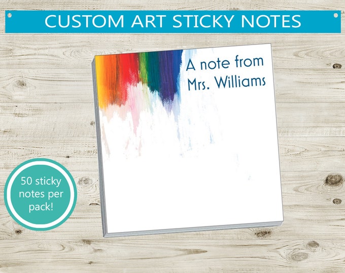 Custom Christmas Sticky Notes // Personalized Gift Idea Paper - Etsy