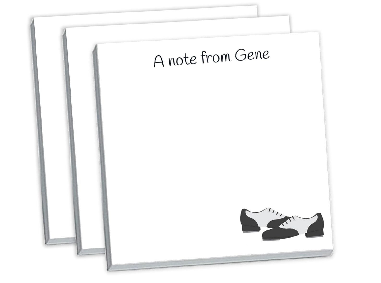 Custom Sticky Notes Tap Shoes Design // Personalized Gift Idea Coworker ...