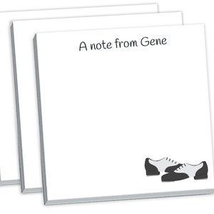 Custom Sticky Notes Tap Shoes Design // Personalized Gift Idea Coworker ...