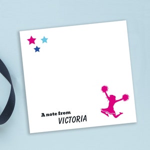 Custom Cheerleader Sticky Notes // Personalized Text // 50 Stickies per ...