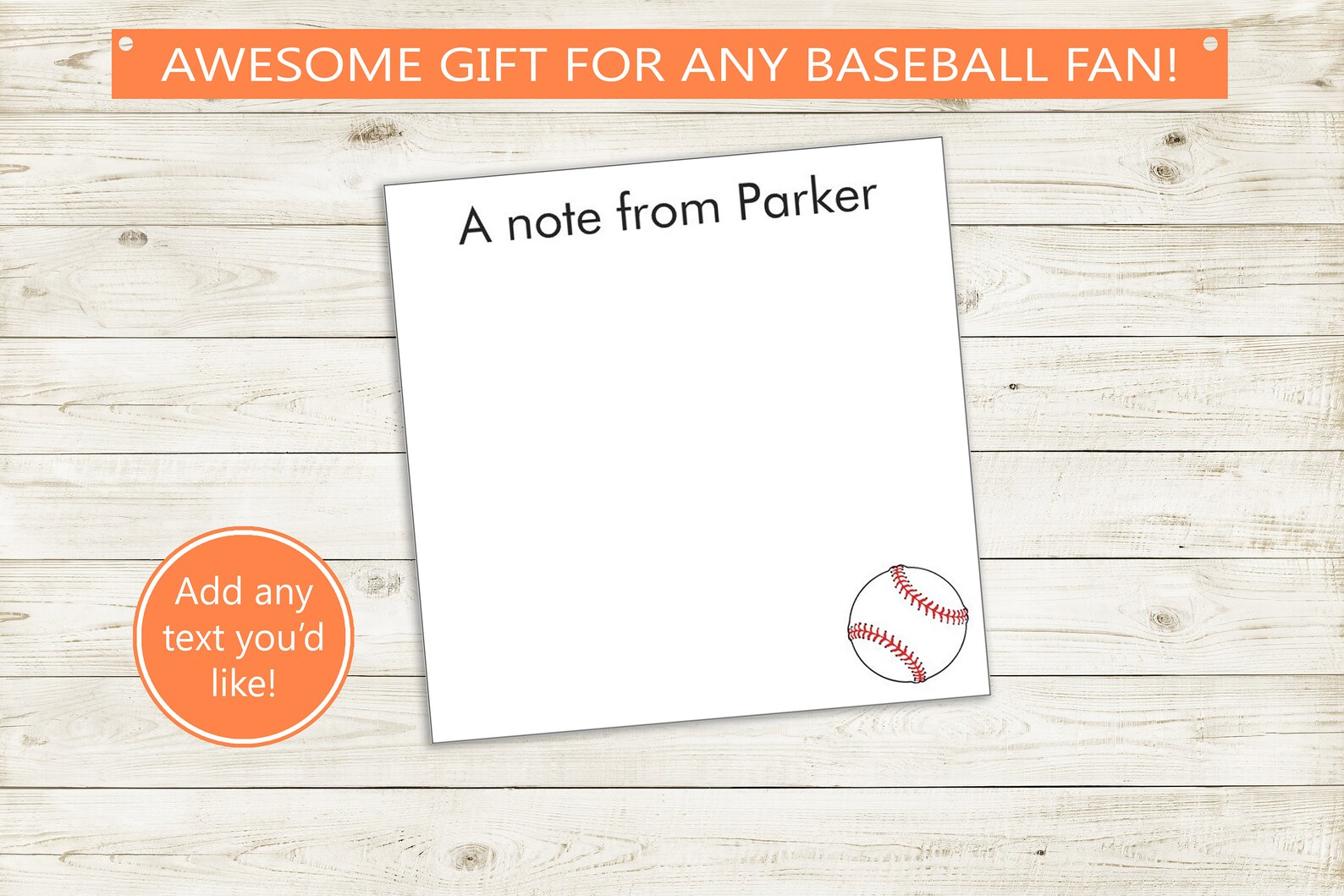 Custom Baseball Sticky Notes // Personalized Gift Idea for - Etsy