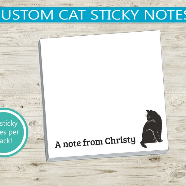 Cat Sticky Notes - Etsy