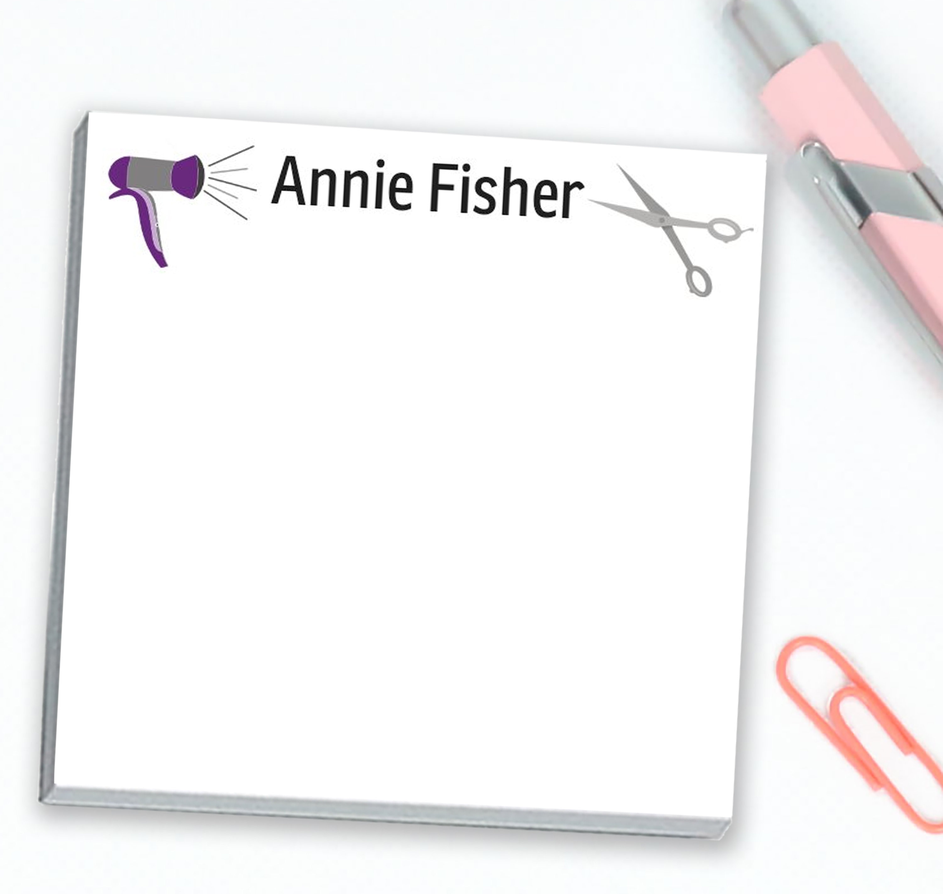 Custom Hairdresser Sticky Notes // gift idea customizable | Etsy
