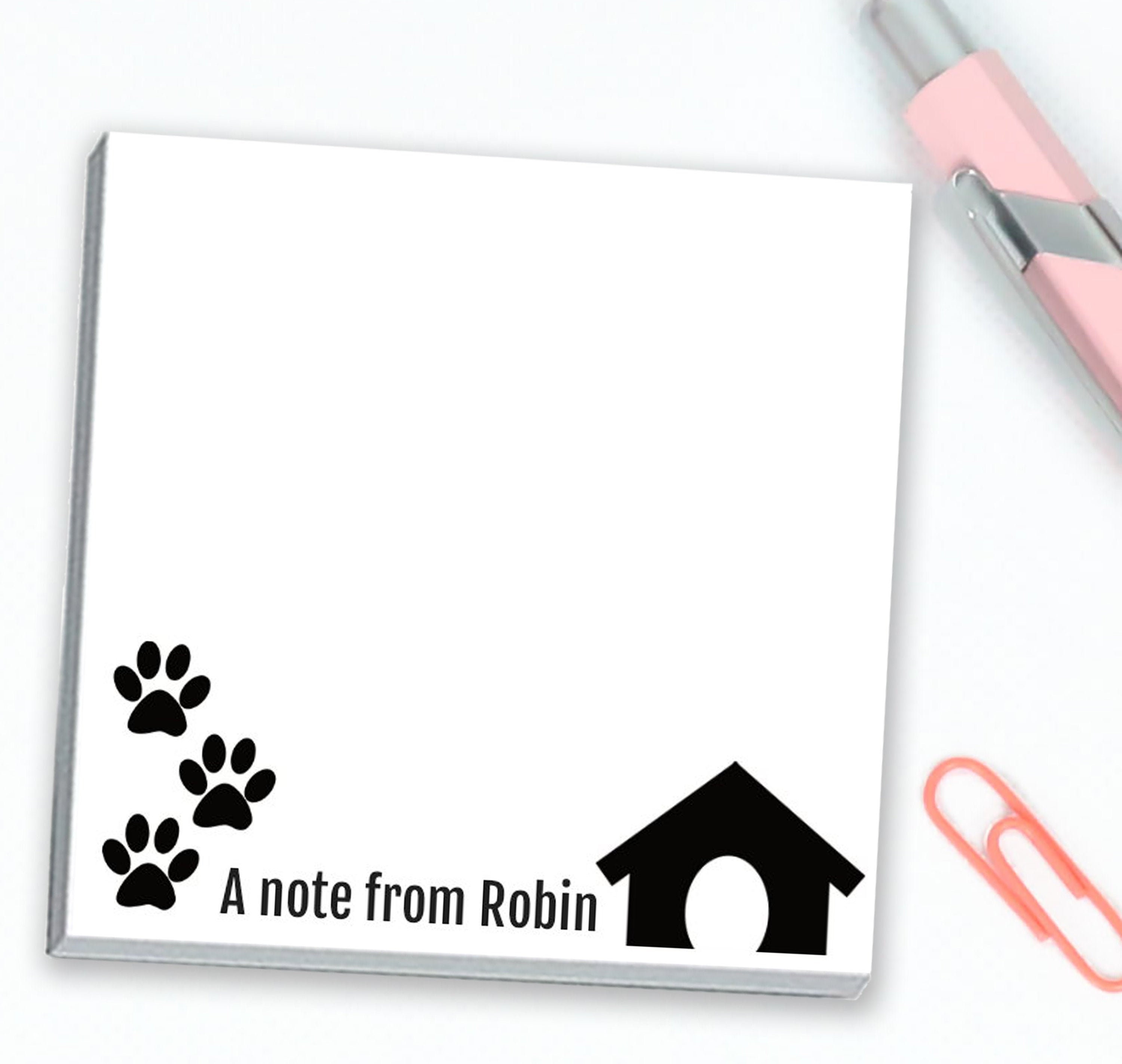 Custom Doggie Sticky Notes // personalized with any name // 50 | Etsy