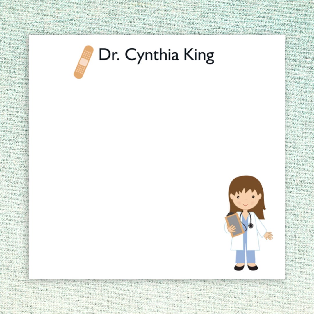 Custom Nurse Doctor Sticky Notes // Nurse Gift Idea, Customizable ...