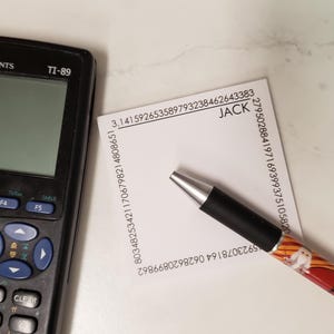 Personalized Sticky Notes With Math Pi Design // 3x3 Inch, 50 Notes per ...