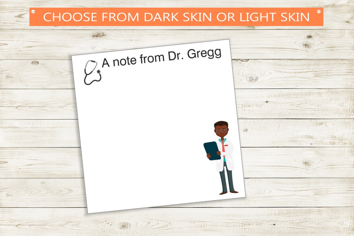 Custom Nurse Doctor Sticky Notes // Physician Gift Idea | Etsy