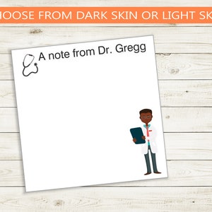 Custom Nurse Doctor Sticky Notes // Physician Gift Idea, Customizable ...