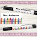 Custom Pen With Fun Crayon Design // Personalized Black Ink Ballpoint ...