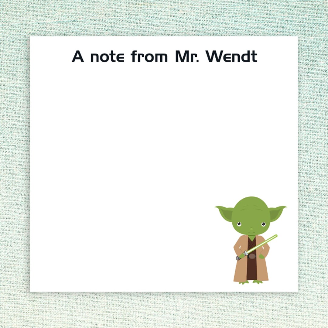 Custom Sticky Notes // 3x3 per Stack // Personalized Gift Idea, Teacher ...