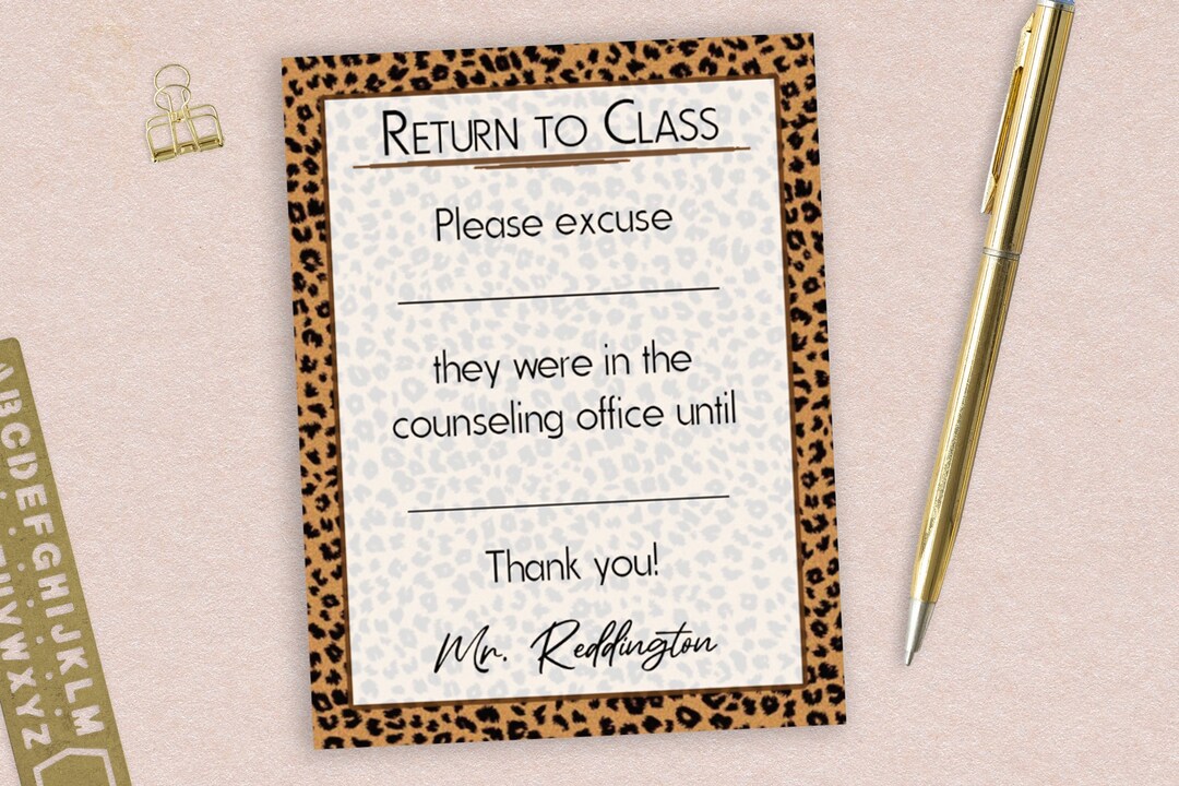 Counseling Office Notepad // Personalized, Cheetah Prints Counselors 50 ...
