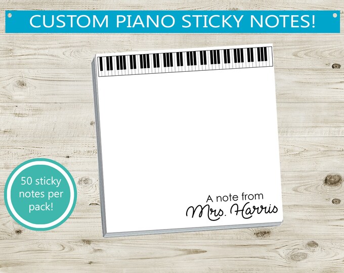 Custom Name Sticky Notes // Working Girl Secretary Gift Idea - Etsy