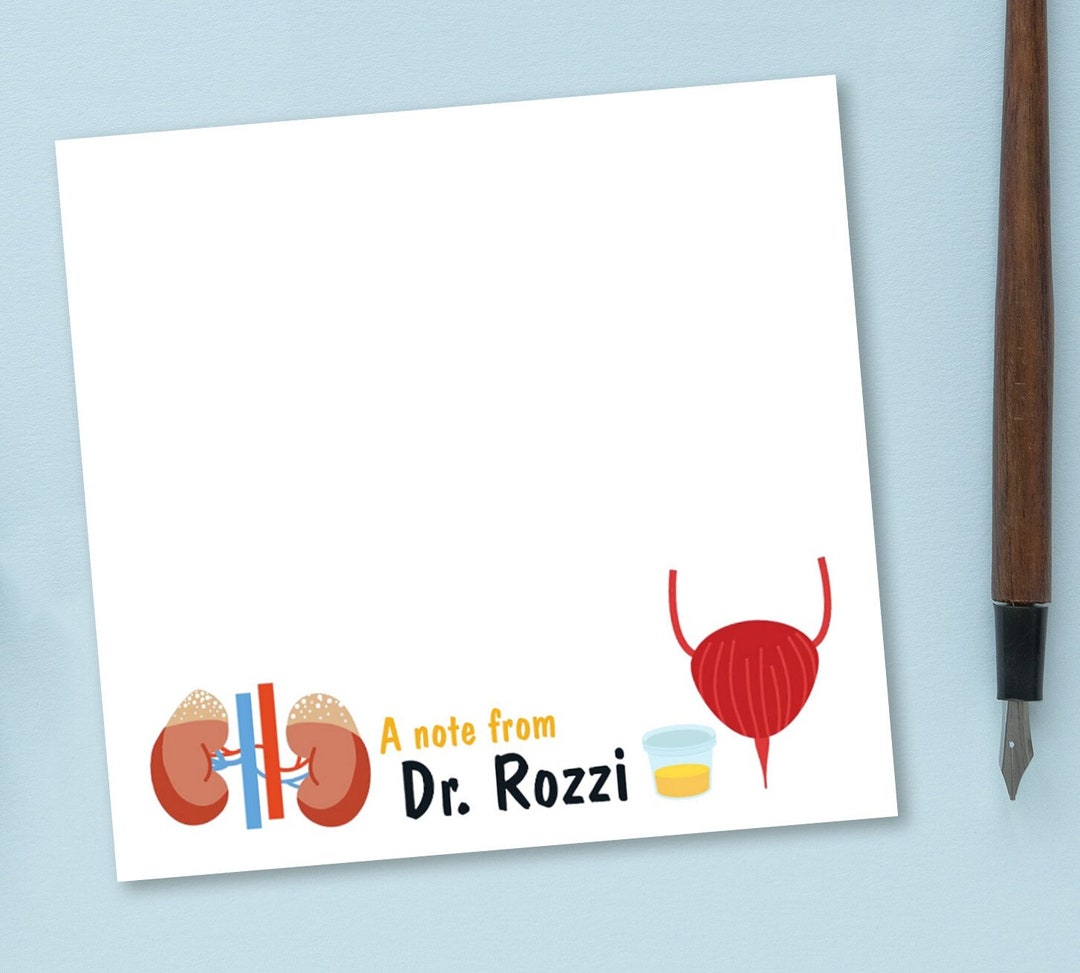 Custom Urology Sticky Notes // Personalized Text // 50 Stickies per Pad ...