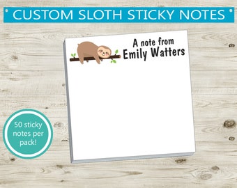 Custom Office Sticky Notes // Personalized gift idea for boss | Etsy