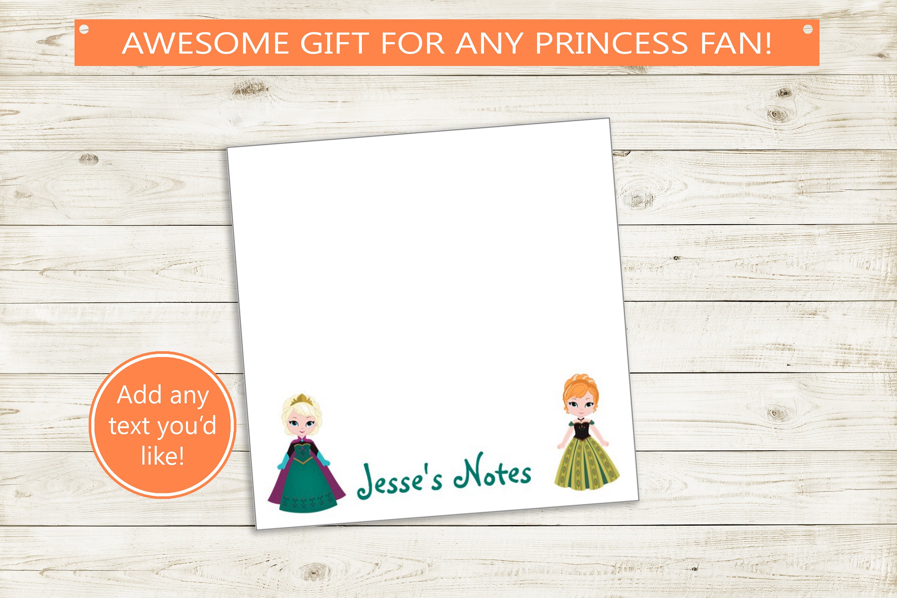 Custom Princess Sticky Notes // Personalized Gift Idea Teacher - Etsy