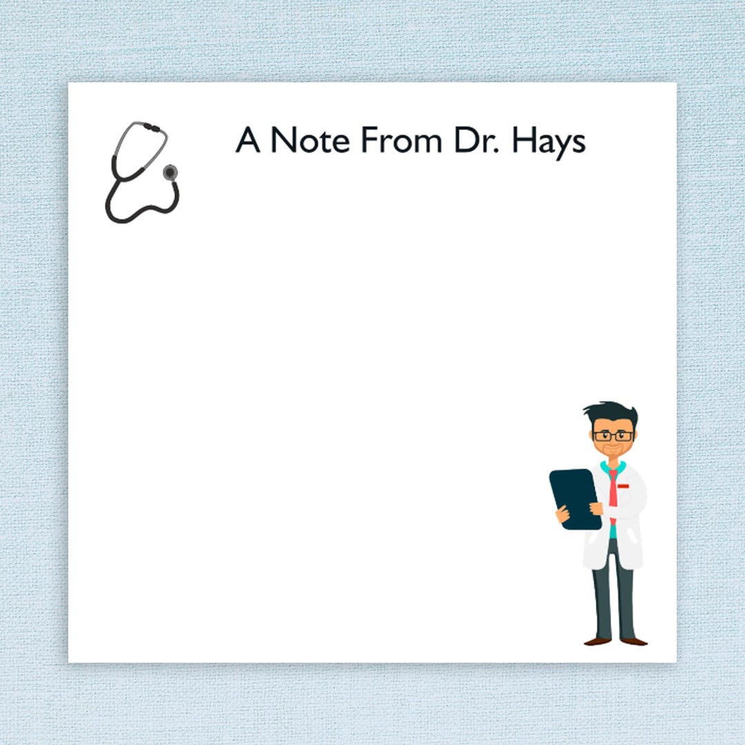 Custom Nurse Doctor Sticky Notes // Physician Gift Idea, Customizable ...