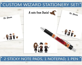 Custom Wizard Themed Notepads // 50 Sheets per Stack - Etsy