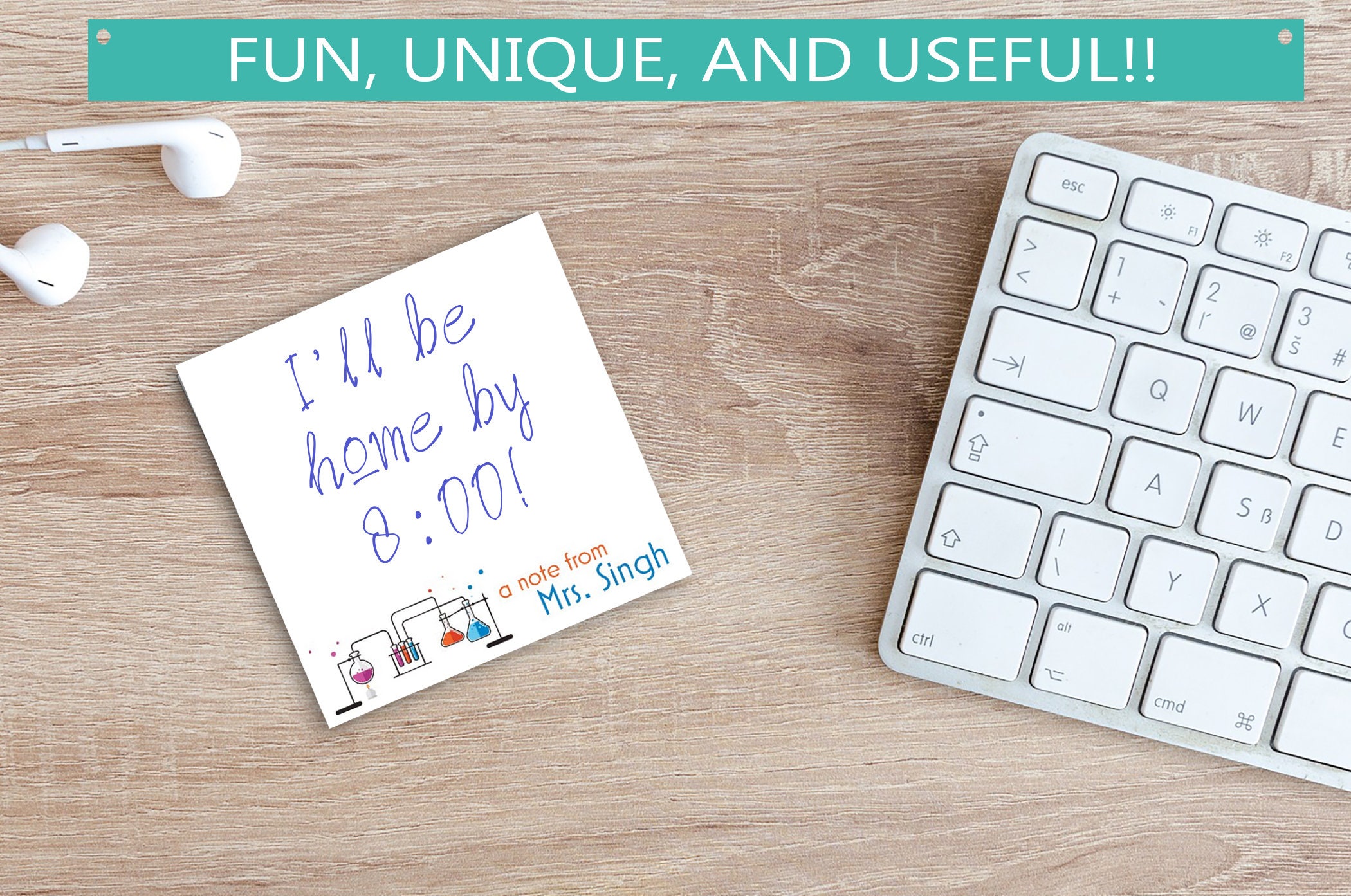 Personalized Sticky Notes Science Design // 3x3 Inch With 50 - Etsy