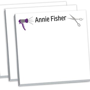 Custom Hairdresser Sticky Notes // Gift Idea, Customizable, Business ...