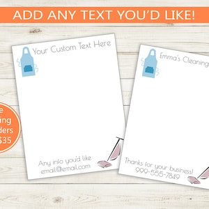 Custom Cleaner Notepad // 50 Sheets per Stack, 4"x5.5" Size, Gift Idea ...