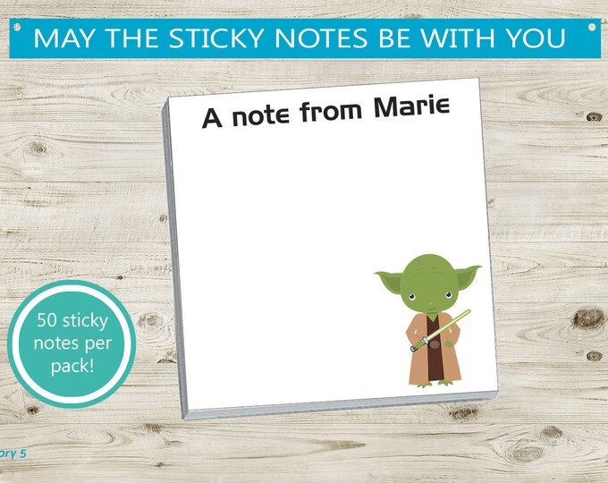 Custom Name Sticky Notes // Gift Idea Customizable Teacher - Etsy