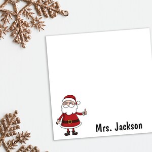 Christmas Sticky Notes Personalized With Custom Text // 3"x3", Gift ...