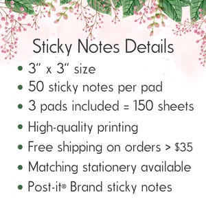 Custom Sticky Note Pads Personalized Heart Design // Unique Gift Idea ...