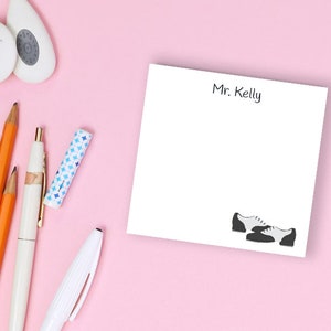 Custom Sticky Notes Tap Shoes Design // Personalized Gift Idea Coworker ...