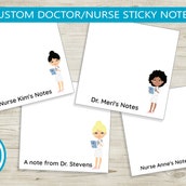 Custom Nurse Doctor Sticky Notes // Nurse Gift Idea - Etsy