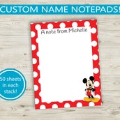 Custom Notepad With Name or Text // 50 Sheets per Stack - Etsy