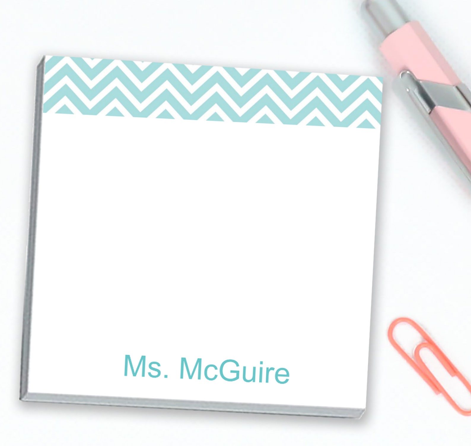 Custom Sticky Notes - Fun Chevron Design, Gift Idea Customizable ...