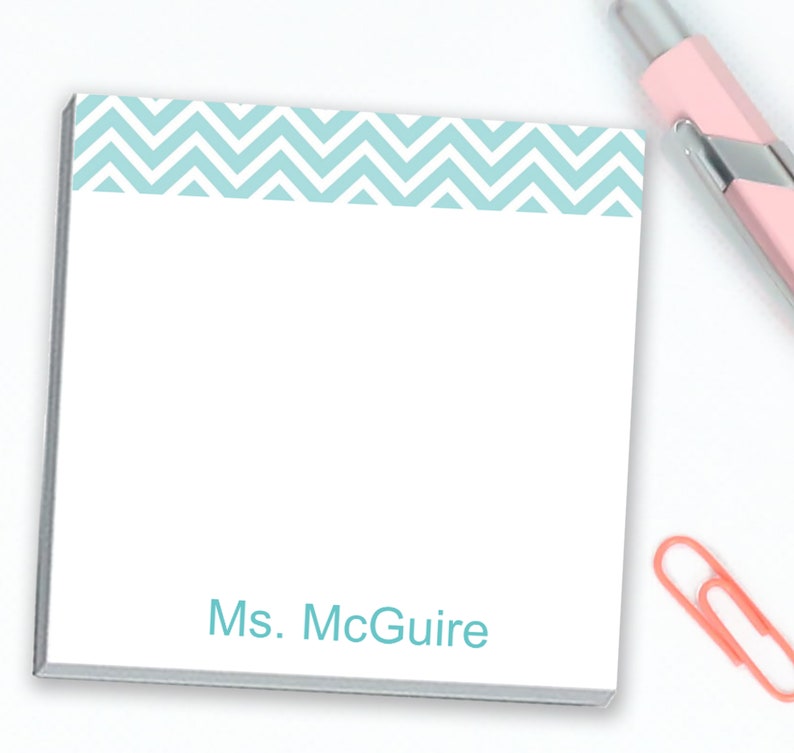 Custom Sticky Notes Fun Chevron Design Gift Idea - Etsy