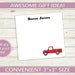 Truck Design Custom Sticky Notes // Personalize With Any Text or Name ...